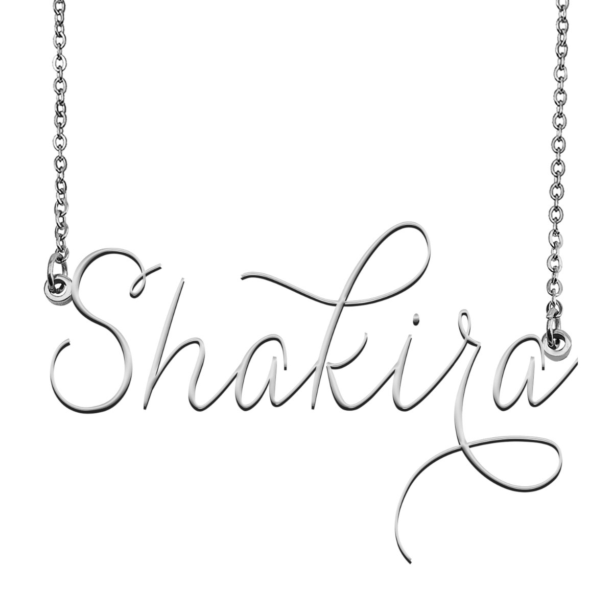 Shakira Name Necklace Custom Personalized Name Plate Jewelry for ...