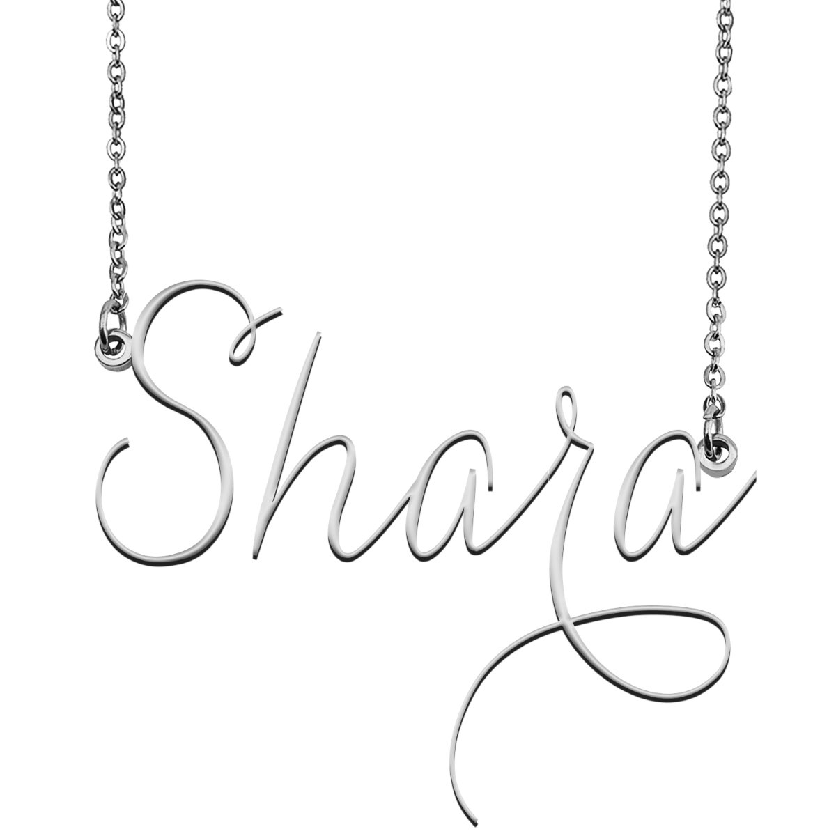 Shara Name Necklace Custom Personalized Name Plate Jewelry for Birthday ...