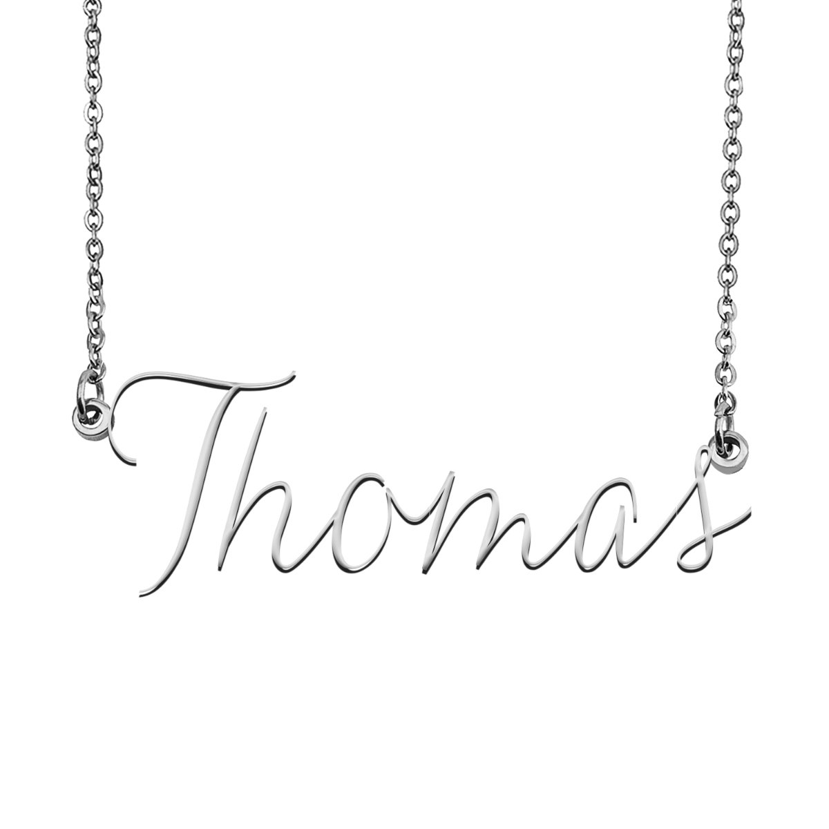 Thomas Name Necklace Custom Personalized Name Plate Jewelry for ...