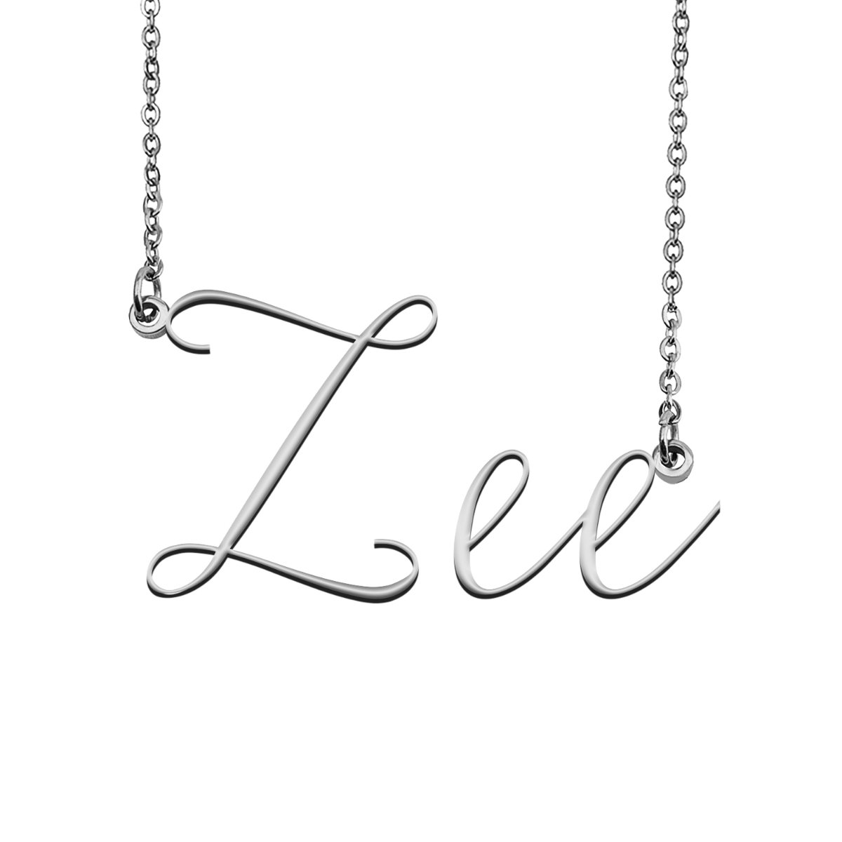 Zee Name Necklace Custom Personalized Name Plate Jewelry for Birthday ...