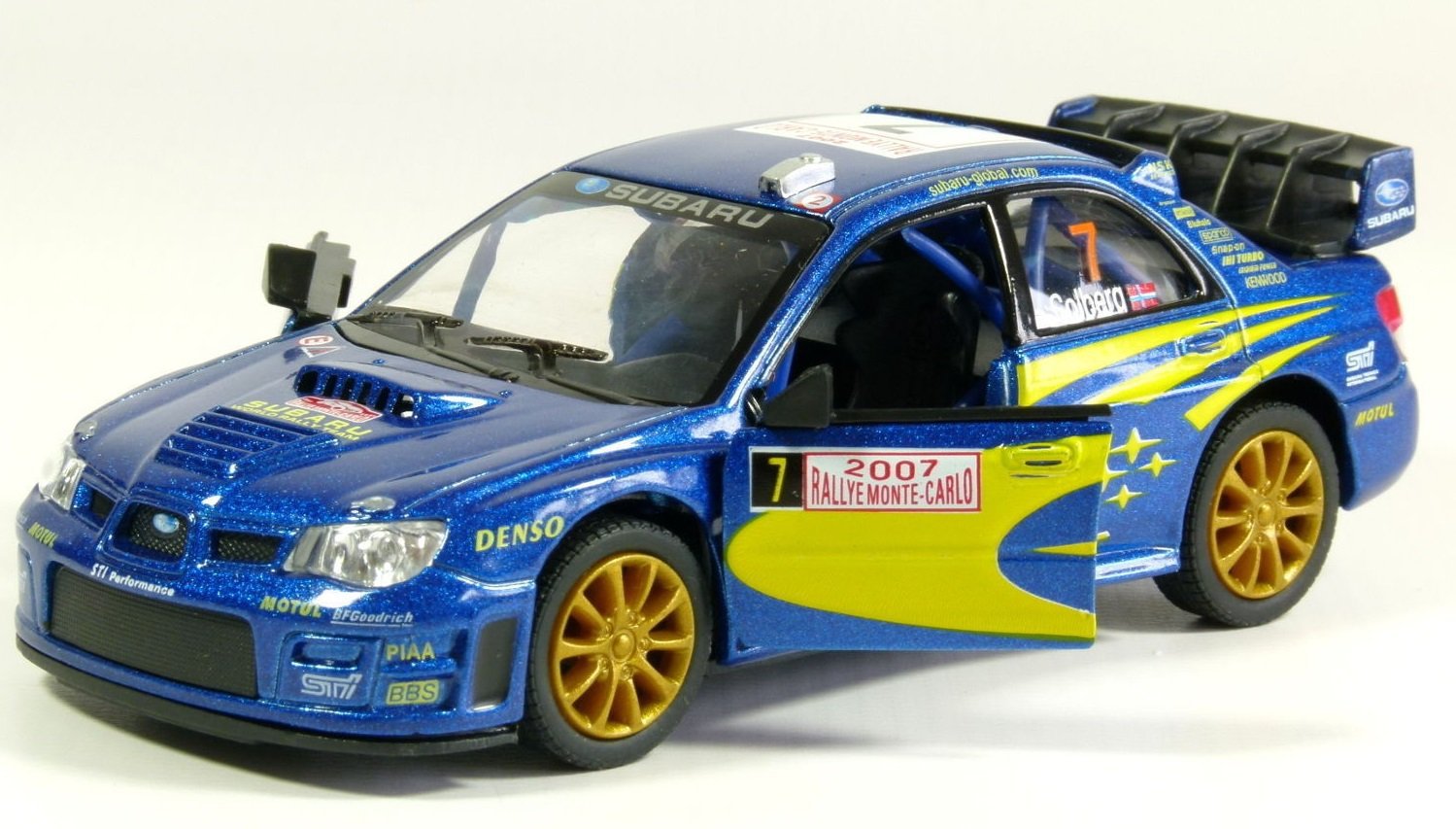 Subaru Impreza WRC 2007 Car Model Rally Sports 1:36 Scale Diecast Model Car