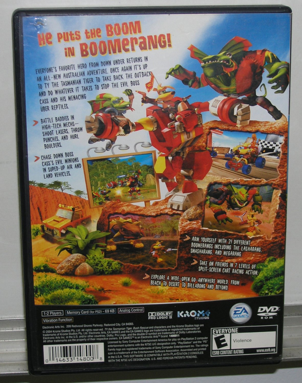 PS2 TY2 Tasmanian Tiger Bush Rescue