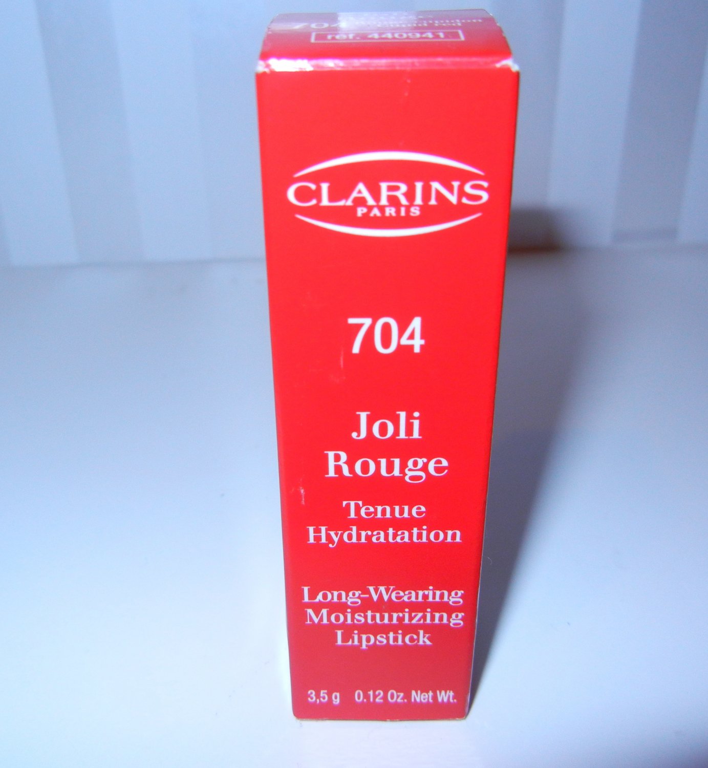 CLARINS JOLI ROUGE LIPSTICK - 704 CUPID RED (Made in France)