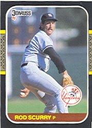 1987 Donruss #374 Rod Scurry