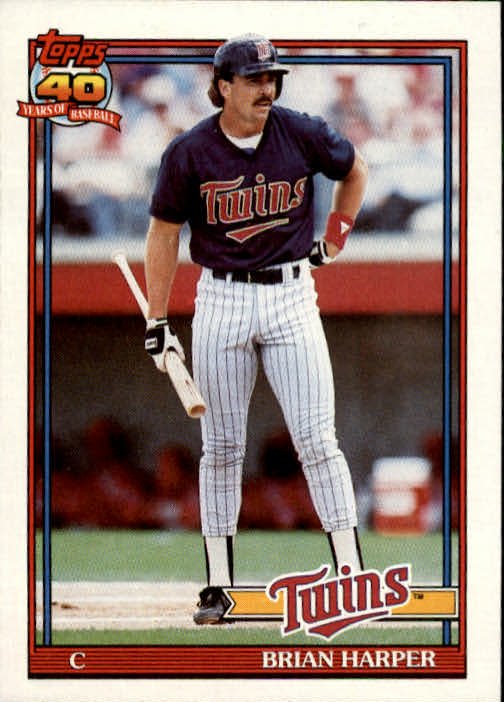 1991 Topps 554 Brian Harper