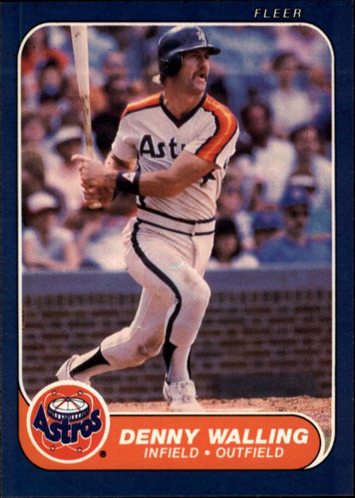 1986 Fleer 314 Denny Walling