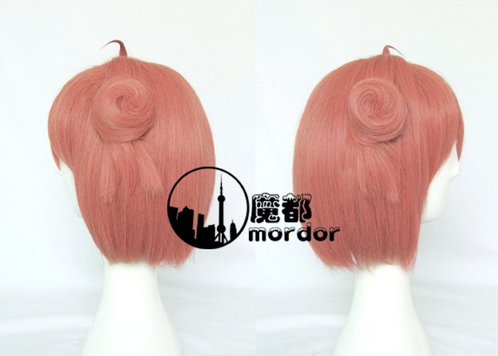 New Fashion Yuruyuri Akaza Akari Short Pink Cosplay Wig