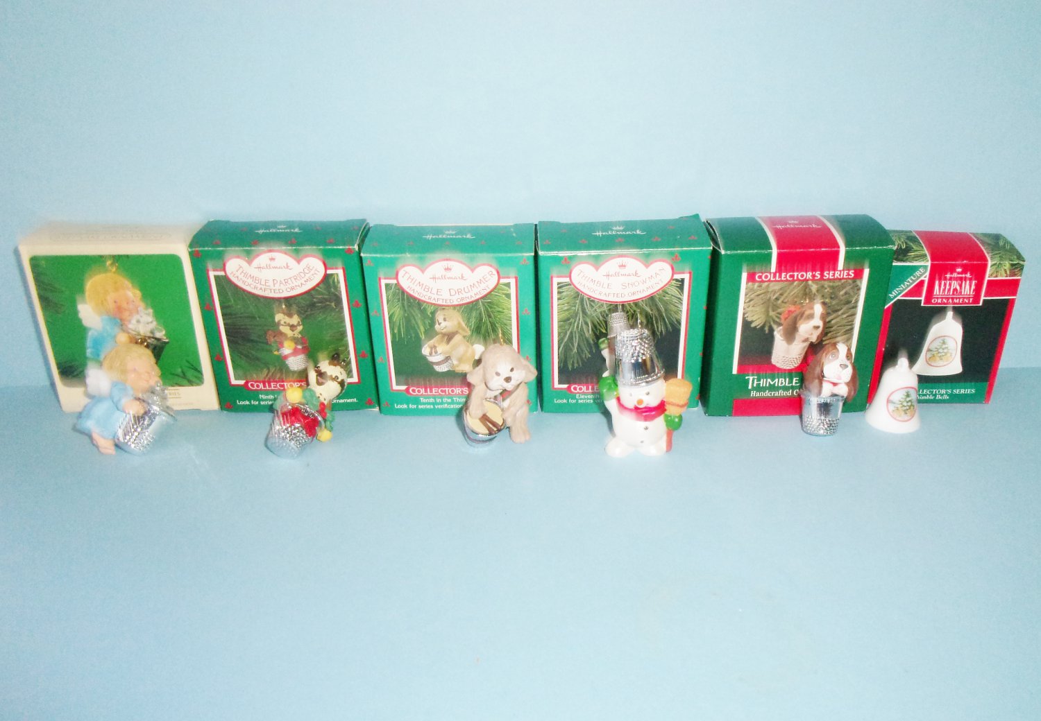 Vintage Hallmark Thimble Ornaments Collector's Series