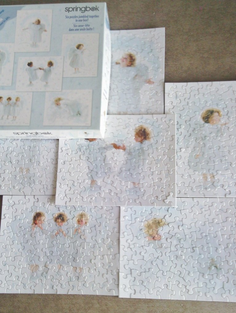 Springbok Angelic Messengers 6 Mini Puzzles In 1 Box Challenger Series ...