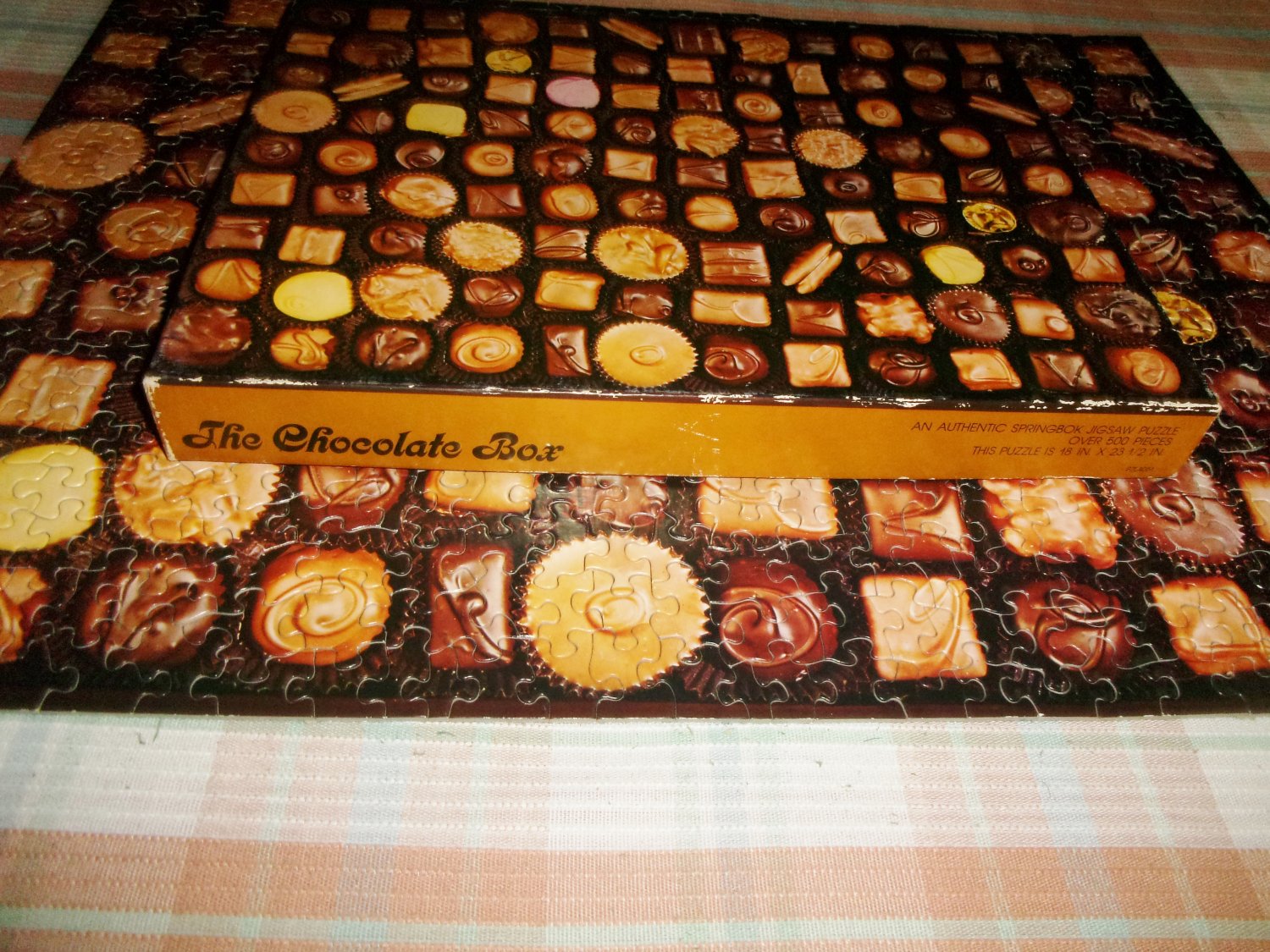 1975 Springbok Editions The Chocolate Box Jigsaw Puzzle 500 Pcs PZL4051