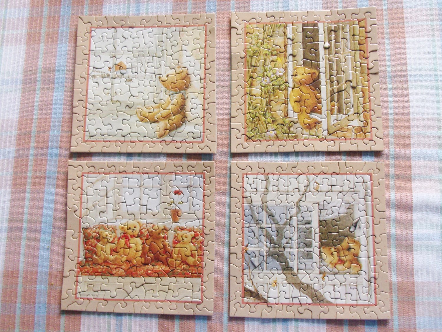 Springbok Bears Repeating Multi-Puzzle 4 Mini Puzzles of Teddy Bears in ...