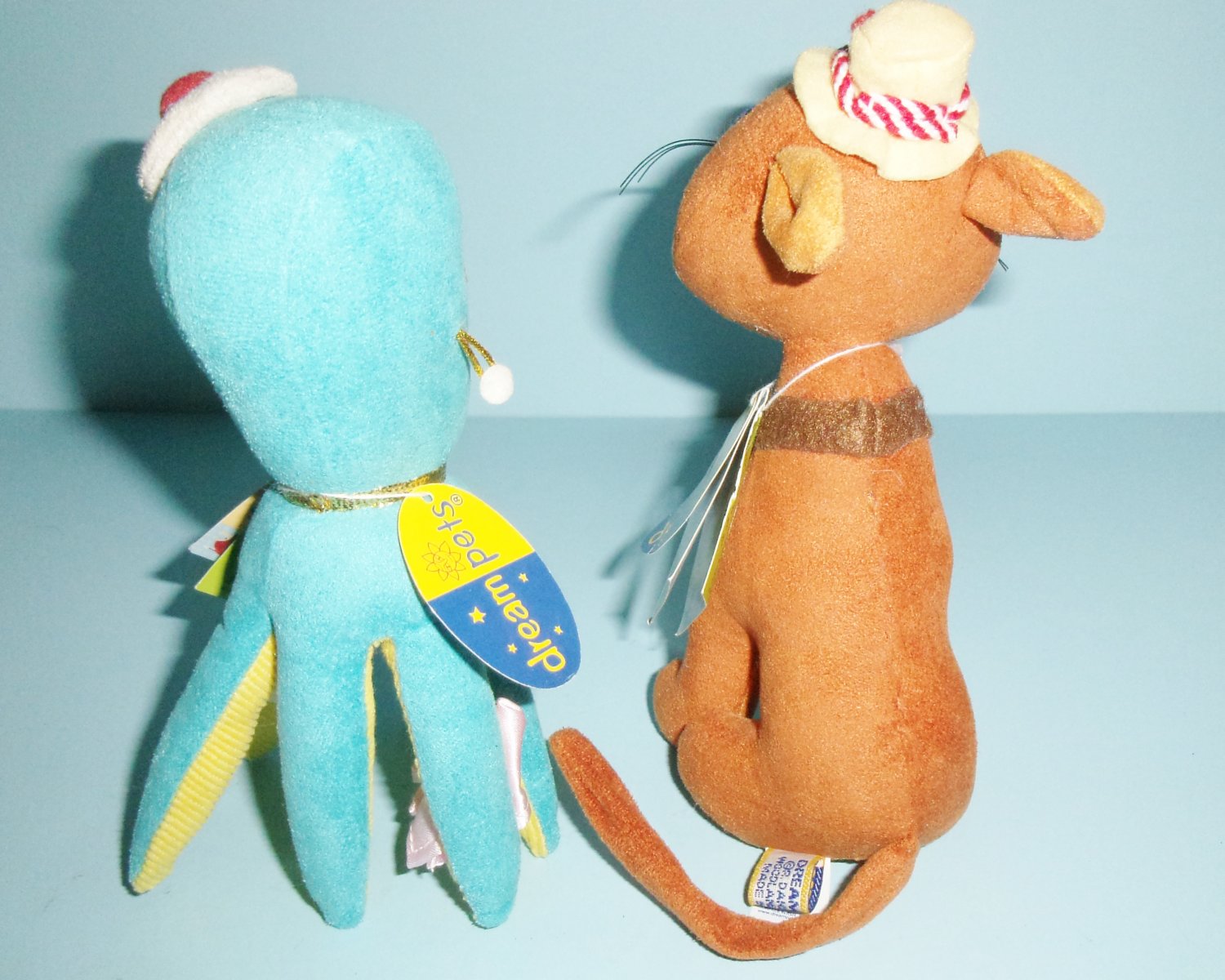 Dakin Dream Pets Fish And Chips Cat and Mimi the Octopus Reissued With Tags