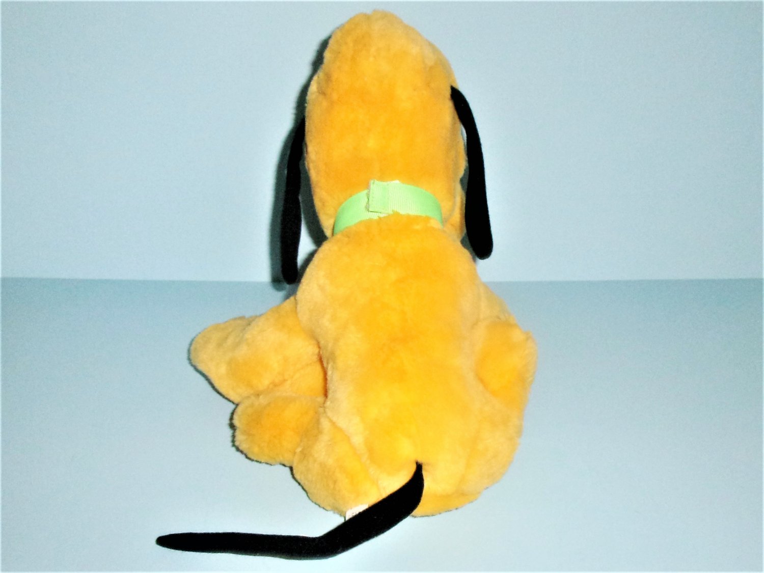 Mattel Disney Plush Pluto The Dog With Green Name Tag Collar Vintage 1980s