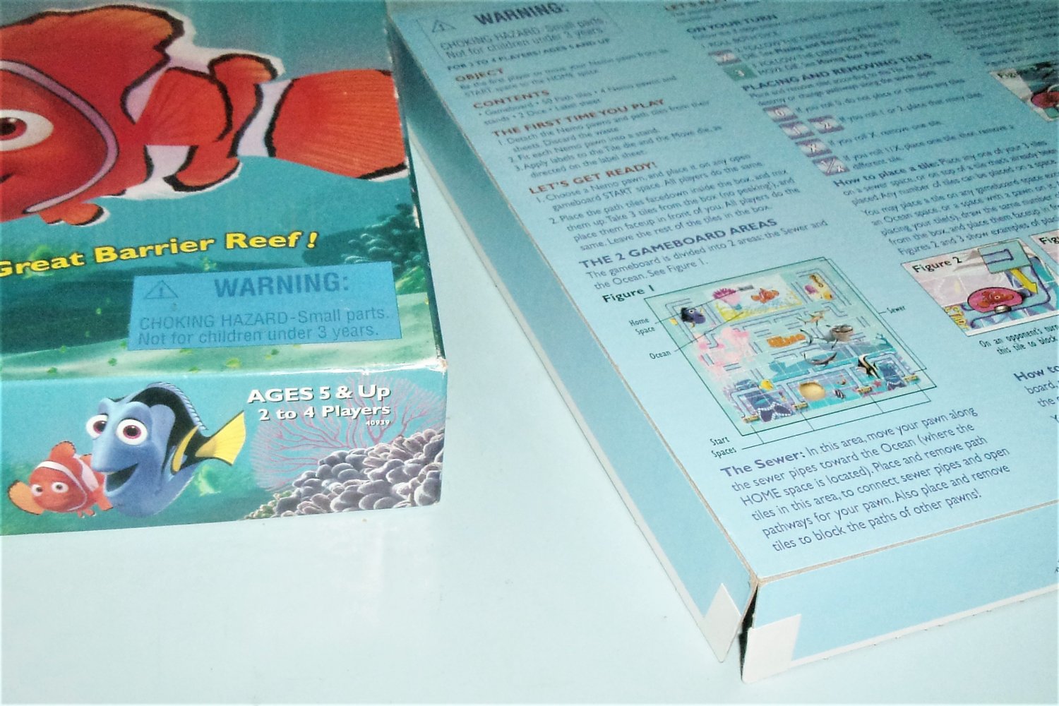 Disney Pixar Finding Nemo Board Game Complete 2003 Hasbro Ages 5 and Up