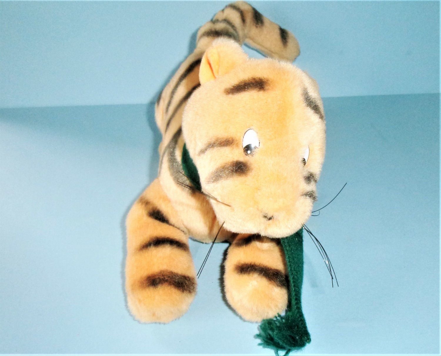 Gund Plush Disney Tigger With Green Scarf and Jingle Bell 15 Inches Long