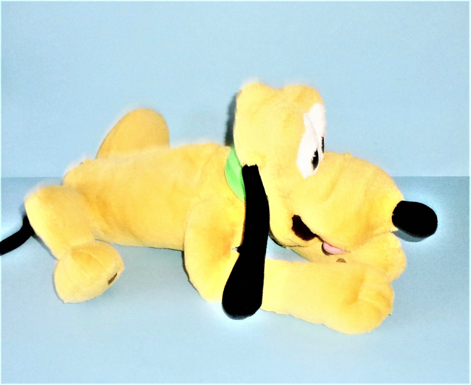 Large Floppy Plush Pluto the Dog With Green Collar from Walt Disney World