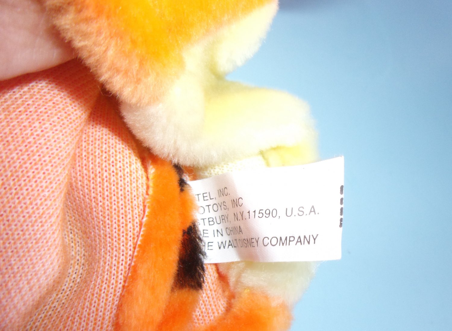 Disney Plush Tigger Hand Puppet 1980s Vintage Mattel Walt Disney Company