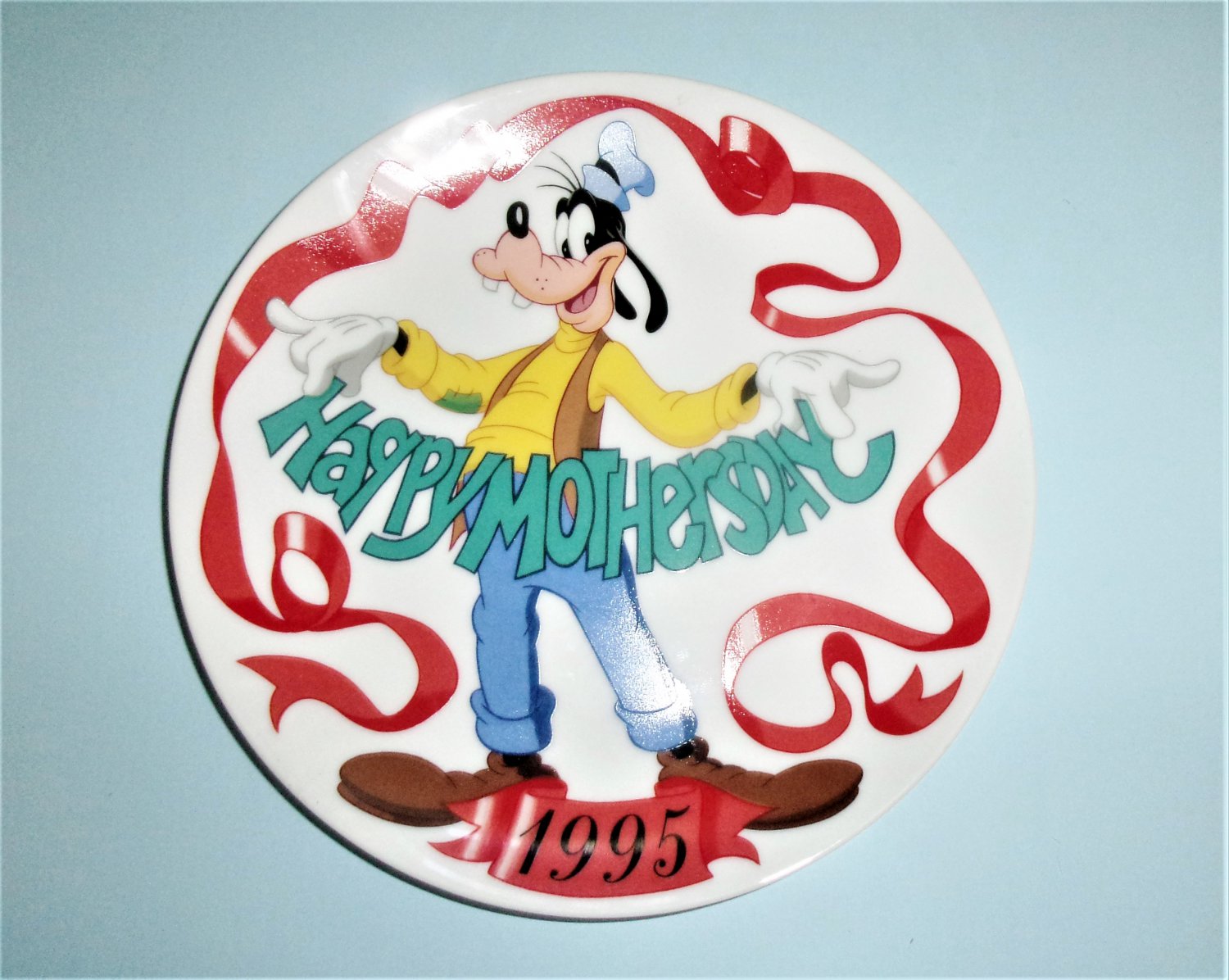 Happy Mother's Day Plate With Goofy By Grolier Dated 1995 Disney ...