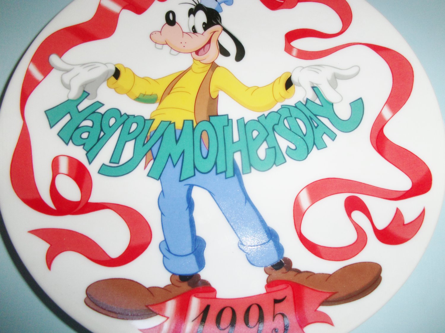 Happy Mother's Day Plate With Goofy By Grolier Dated 1995 Disney ...