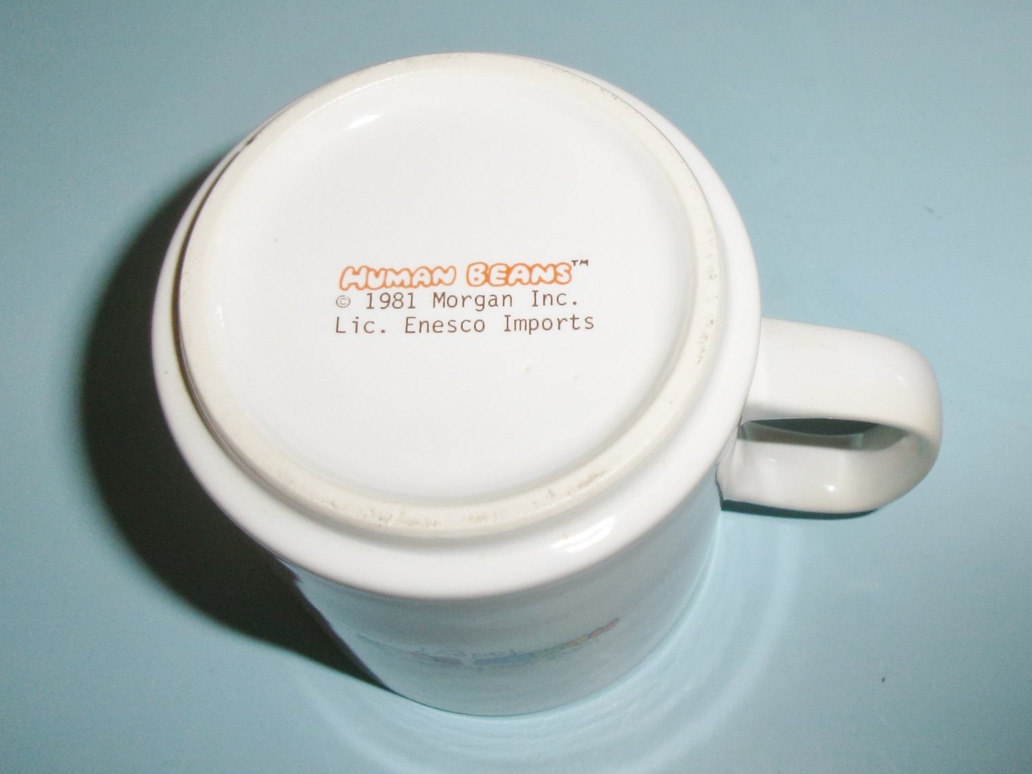 1981 America Grows Great Human Beans Mug Ceramic With USA Flags Vintage ...