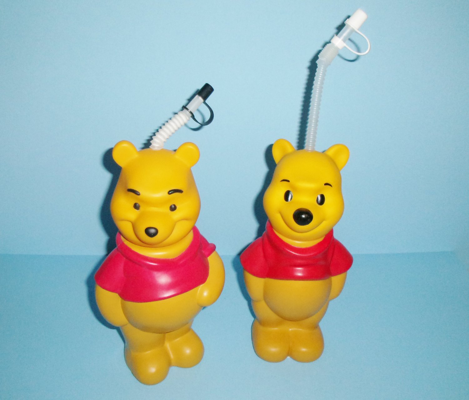 Winnie The Pooh Drink Bottles Pair of 2 Different Figural Water Bottles ...