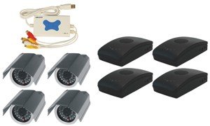 4CH USB DVR COMPLETE SYSTEM, 4 WIRELESS