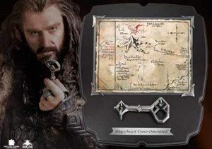 Map and Key of Thorin Oakenshield Hobbit Noble Collection