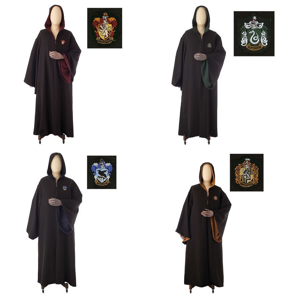 Wizarding World of Harry Potter Robe Gryffindor Slytherin Ravenclaw ...