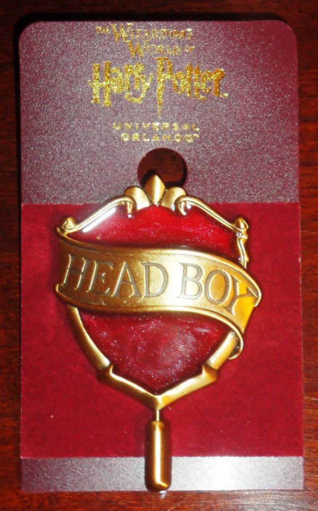 Harry Potter Gryffindor Head Boy Pin & Hogwarts Express Ticket Wizarding