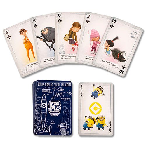 Despicable Me Playing Card Set Universal Studios Collectible Gru Minions