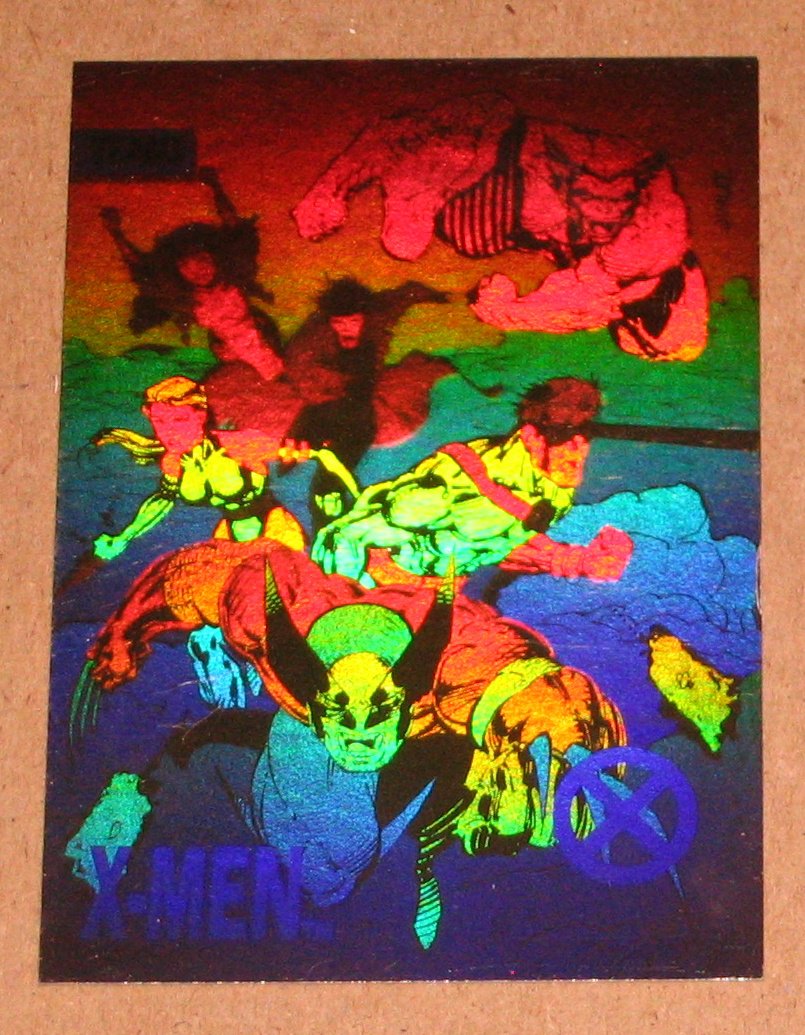 X-Men Series 1 (Impel 1992) Hologram Card XH-5 - X-Men VG