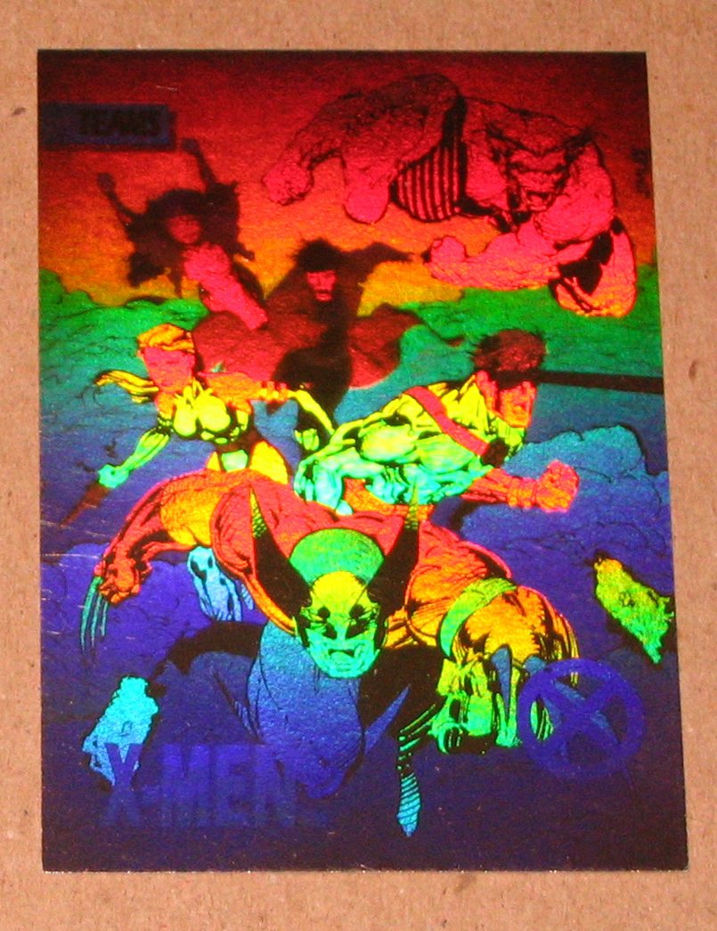 X-Men Series 1 (Impel 1992) Hologram Card XH-5 - X-Men VG