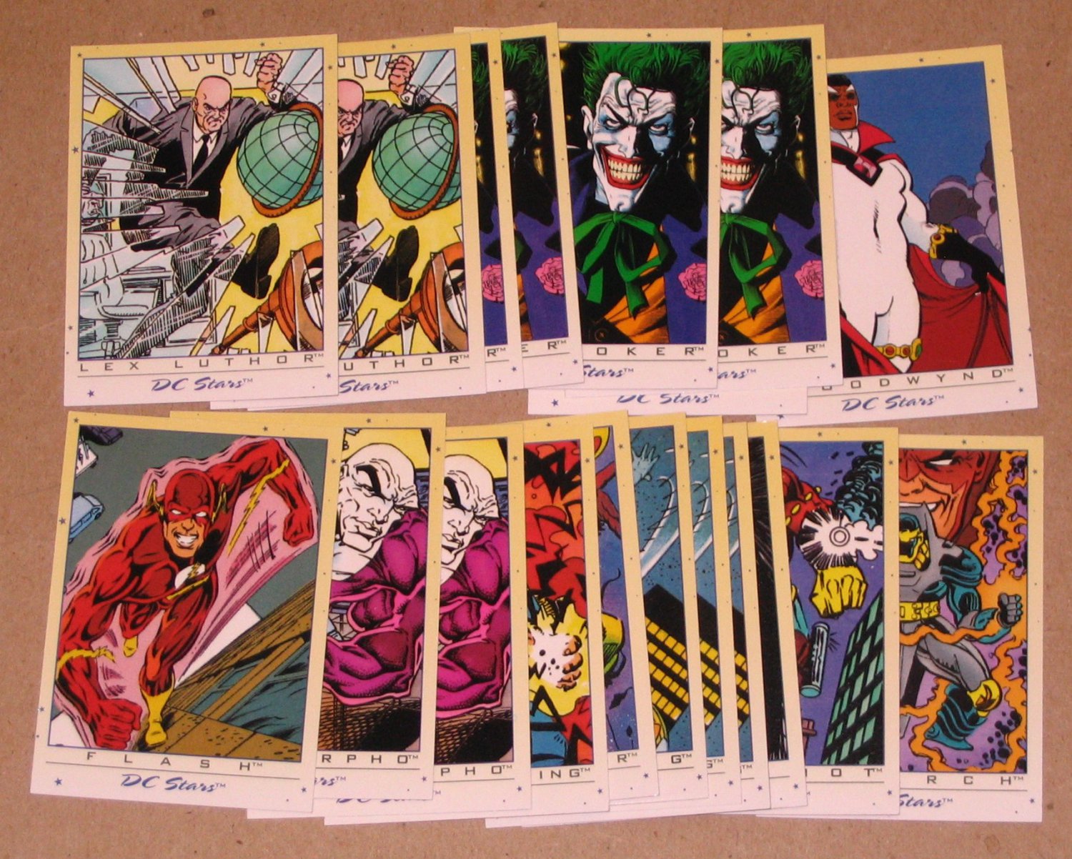 DC Stars (SkyBox 1994) - Lot of 19 Cards EX
