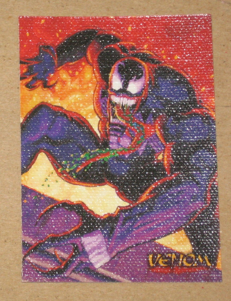 Spider-Man Premium ‘96 (Fleer/SkyBox 1996) Canvas Card #6- Venom EX