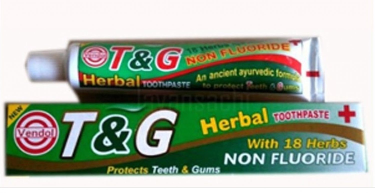 Non Fluoridated Vendol T & G Ayurvedic Herbal Toothpaste 18 Herbs Non ...