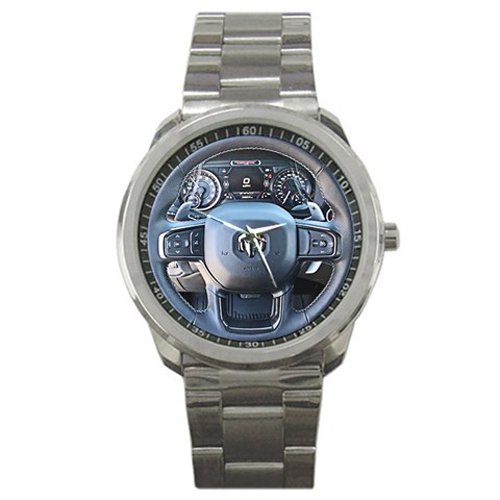 RAM 1500 TRX Unisex Silver Steering Wheel Watch