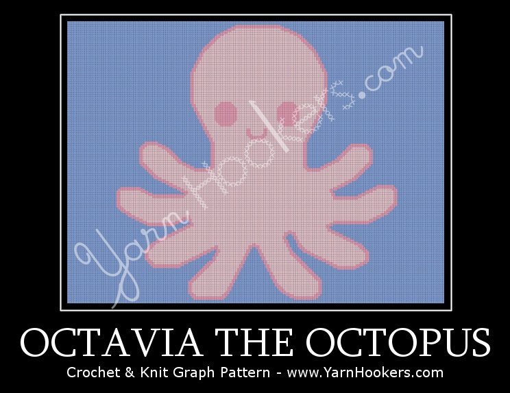 Octavia the Octopus - Afghan Crochet Graph Pattern Chart