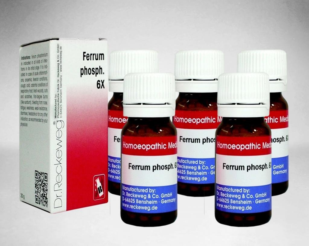 5 x Dr.Reckeweg-Germany Ferrum Phosph. 6x (Pack of 5)