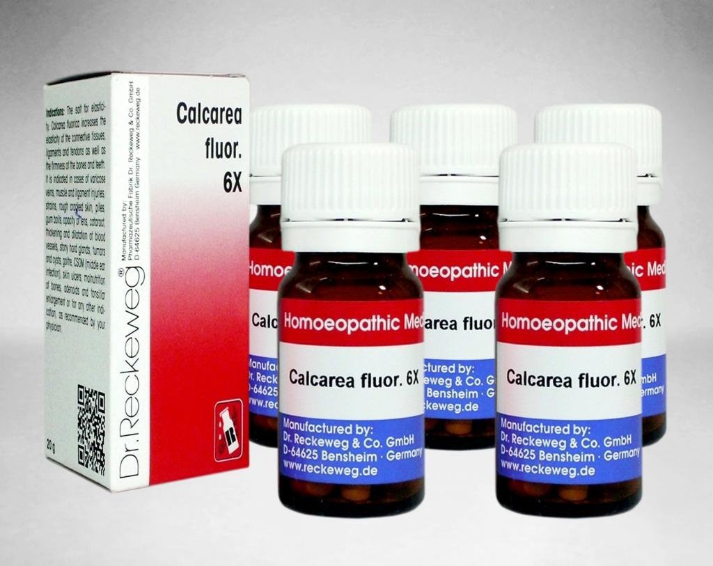 5 x Dr.Reckeweg-Germany Calcarea Flour. 6x (Pack of 5)