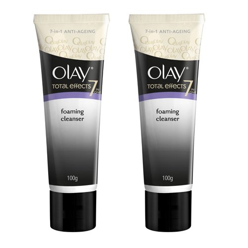 2 x Olay Total Effects 7-In-1 Anti Aging Foaming Face Wash Cleanser, 100gm