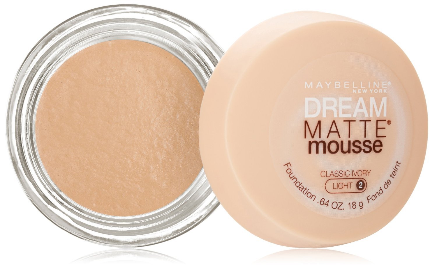 Maybelline Dream Matte Mousse Foundation, Classic Ivory.