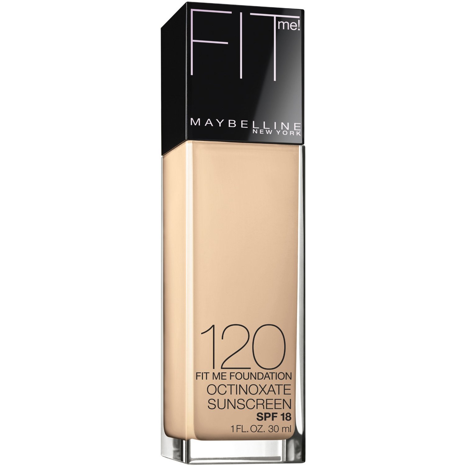 Maybelline Fit Me! Foundation SPF- 18, Classic Ivory 120, 28g.