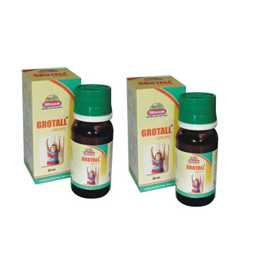 2 x Wheezal Homeopathy - Grotall Drops.(Pack of 2)
