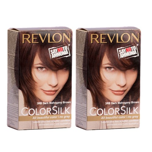 2 Pack X Revlon Colorsilk Hair Color Mahogany Brown 3Rb (40 ml)