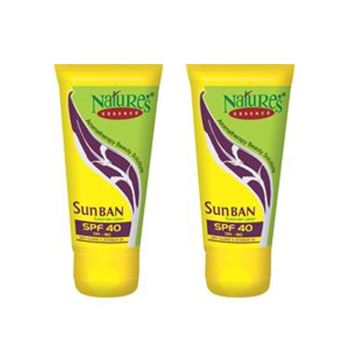 2 Pack X Nature's Essence SunBAN Sun Screen Lotion SPF 40, 60ml Pack of 2