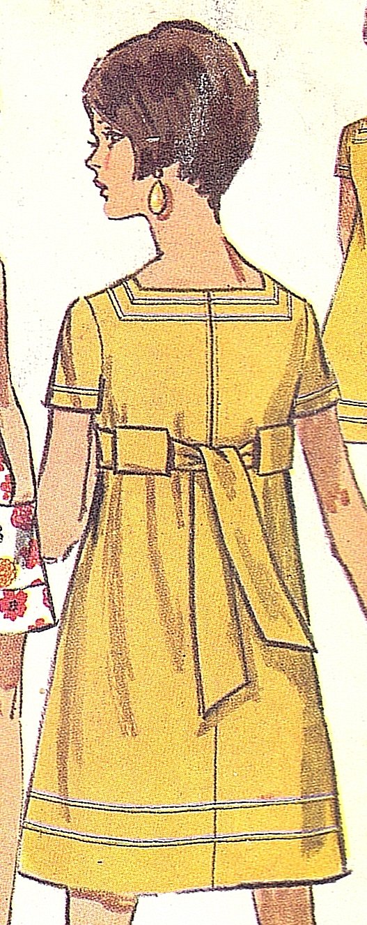 Simplicity #7659 Junior Petite 1960s Back Tie Two Length Jiffy Dress ...