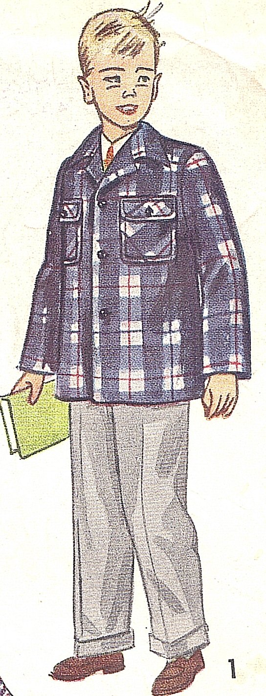 Simplicity #3083 Boys 1940s Jacket & Pant w/ Suspender Option Size 8 ...