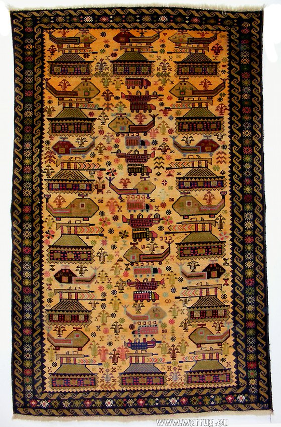 war rug tradition of Afghanistan No-4