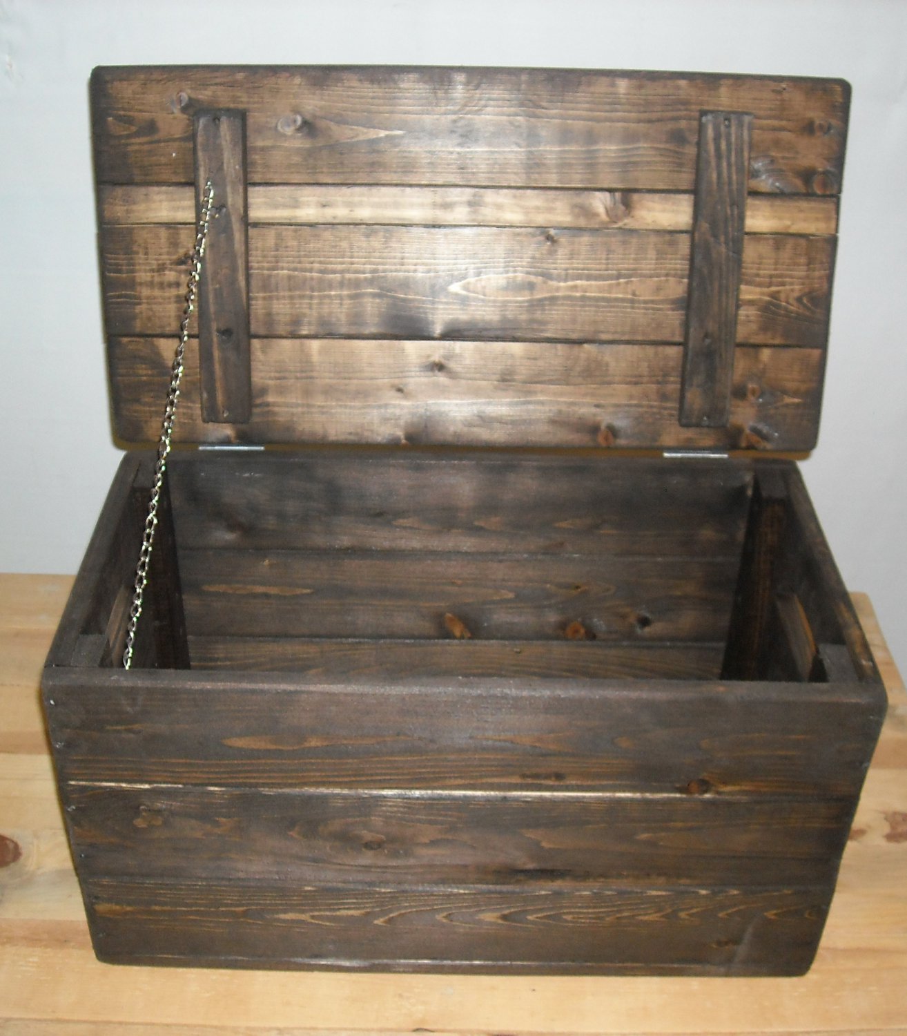 Primitive Wood Storage Box, tool box