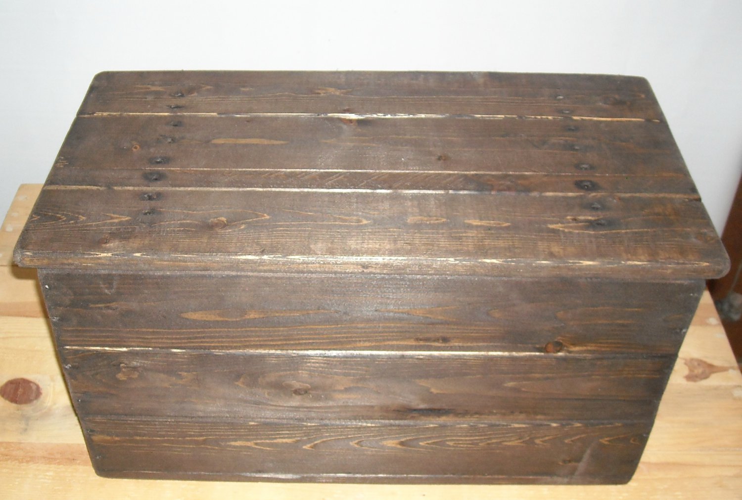 Primitive Wood Storage Box, tool box